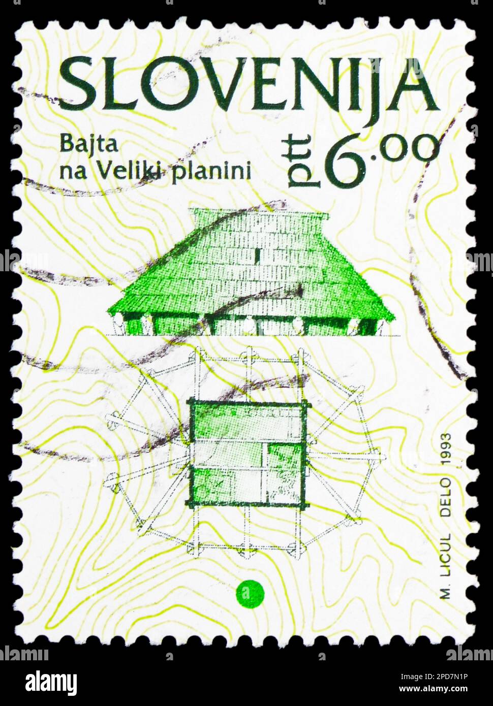 MOSCOW, RUSSIA - FEBRUARY 15, 2023: Postage stamp printed in Slovenia ...