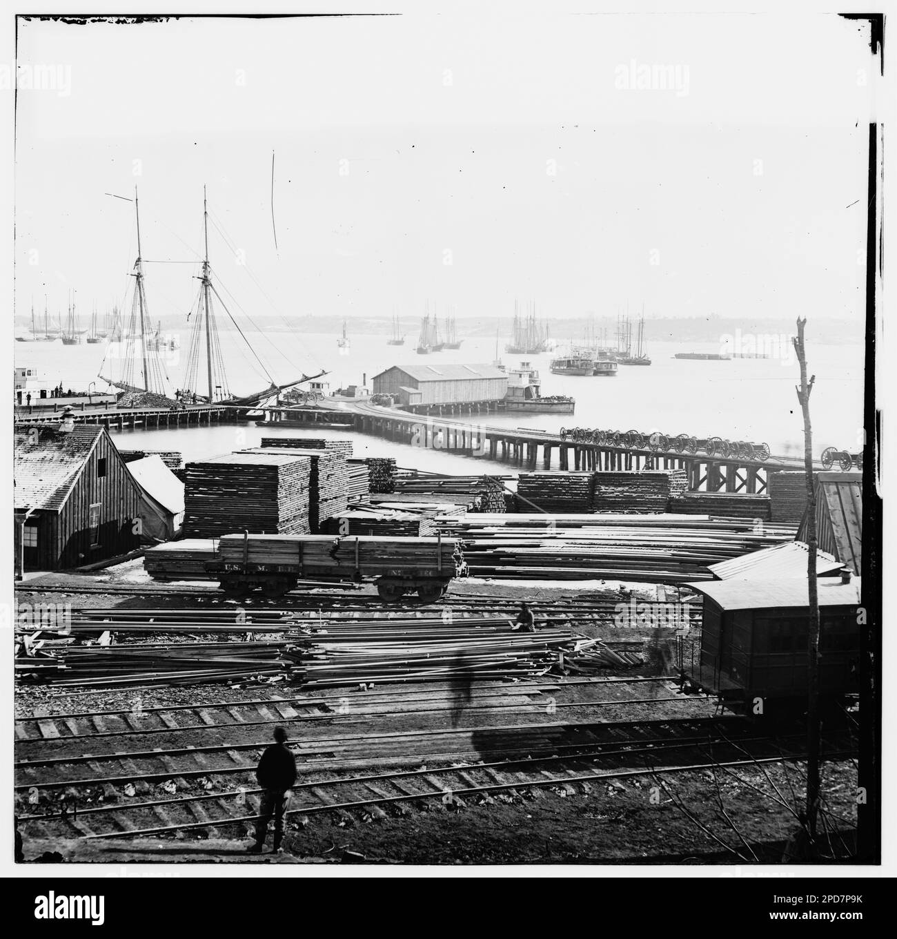 City Point, Virginia. Ordnance wharf. Civil war photographs, 1861-1865 ...