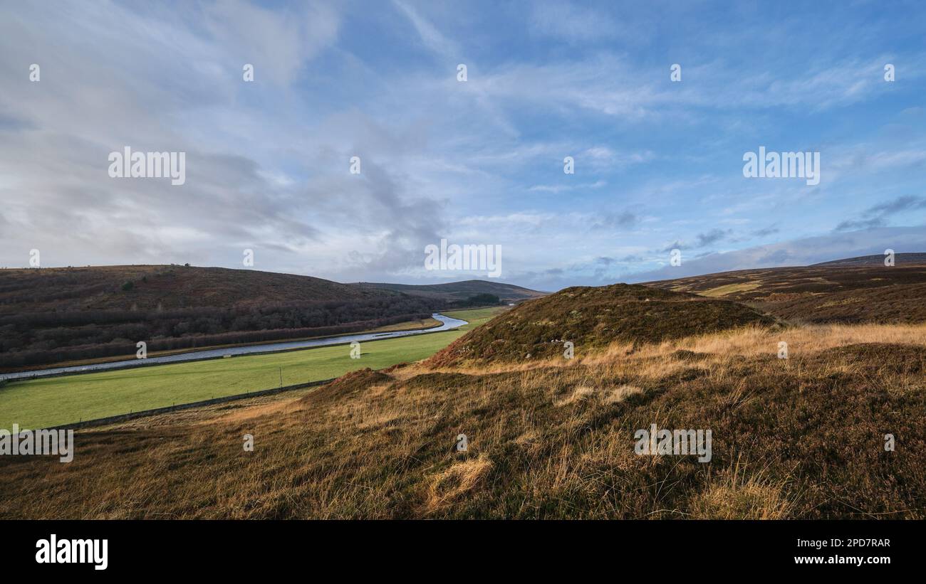 Carn nam buth broch, Suisgill, Strath of Kildonan Stock Photo - Alamy