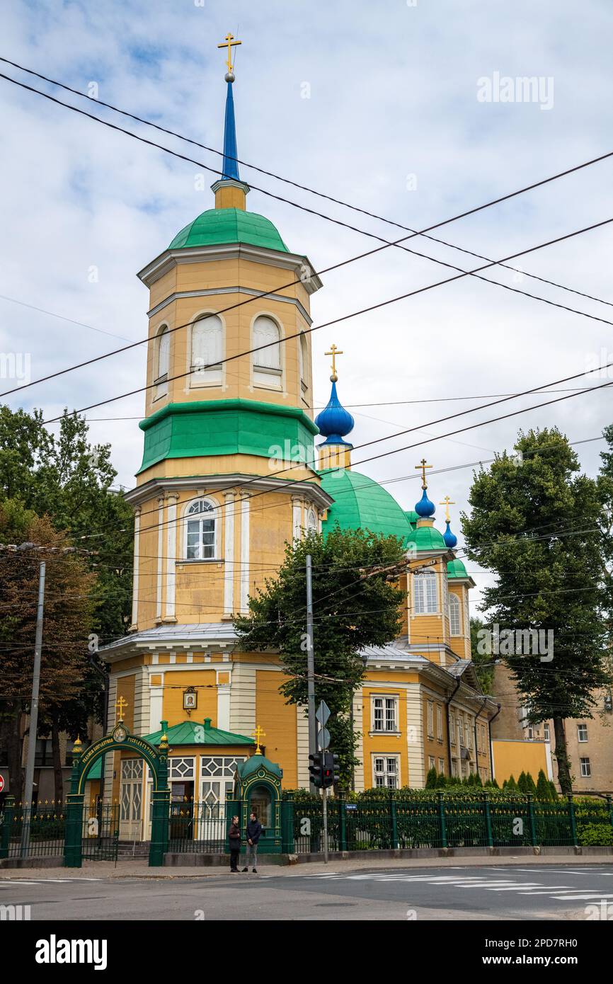 The architecture of buildings in Riga, Latvia Stock Photo - Alamy