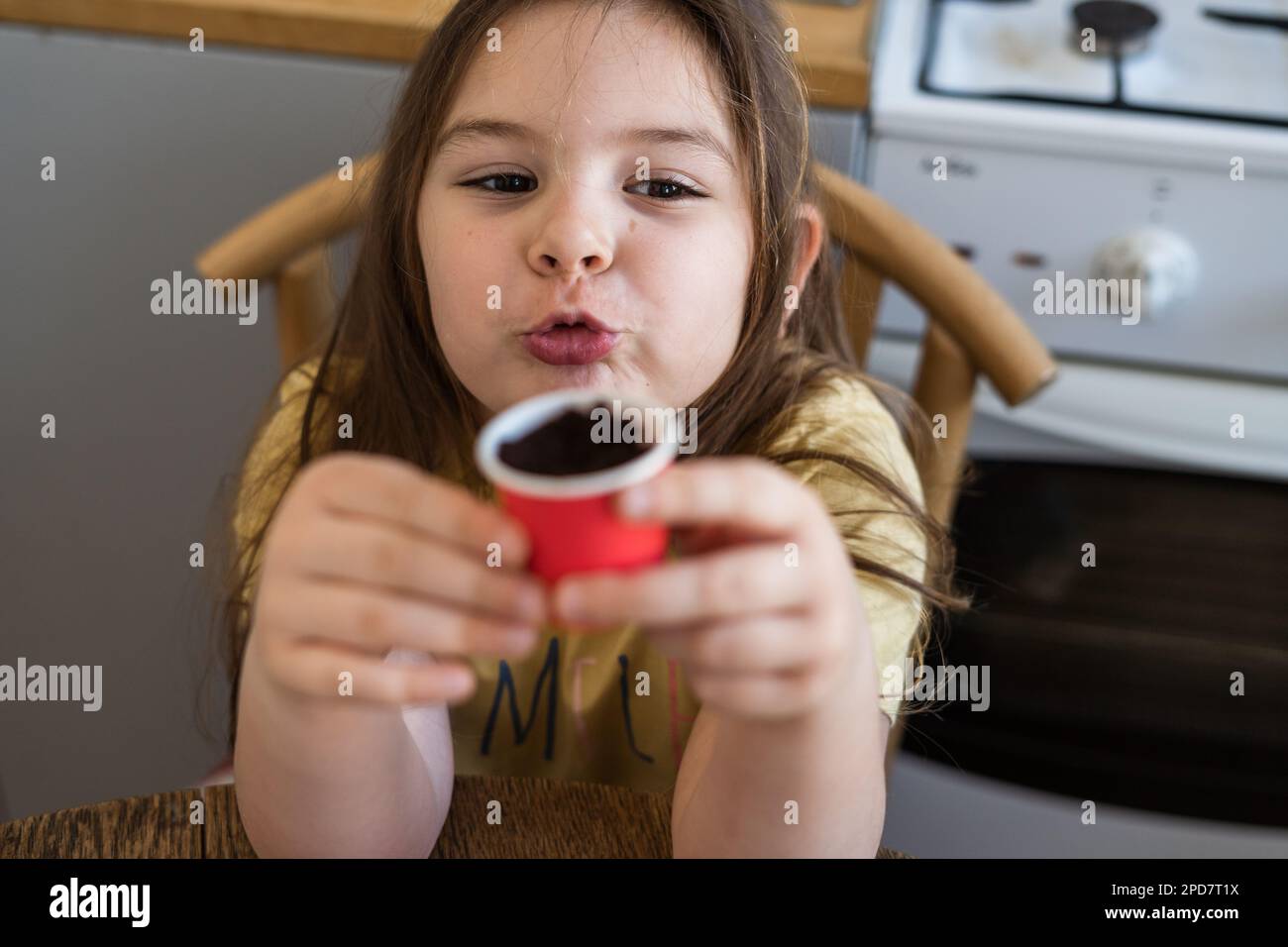Small preschool child Lanting seed at home. Growing home or balcony ...