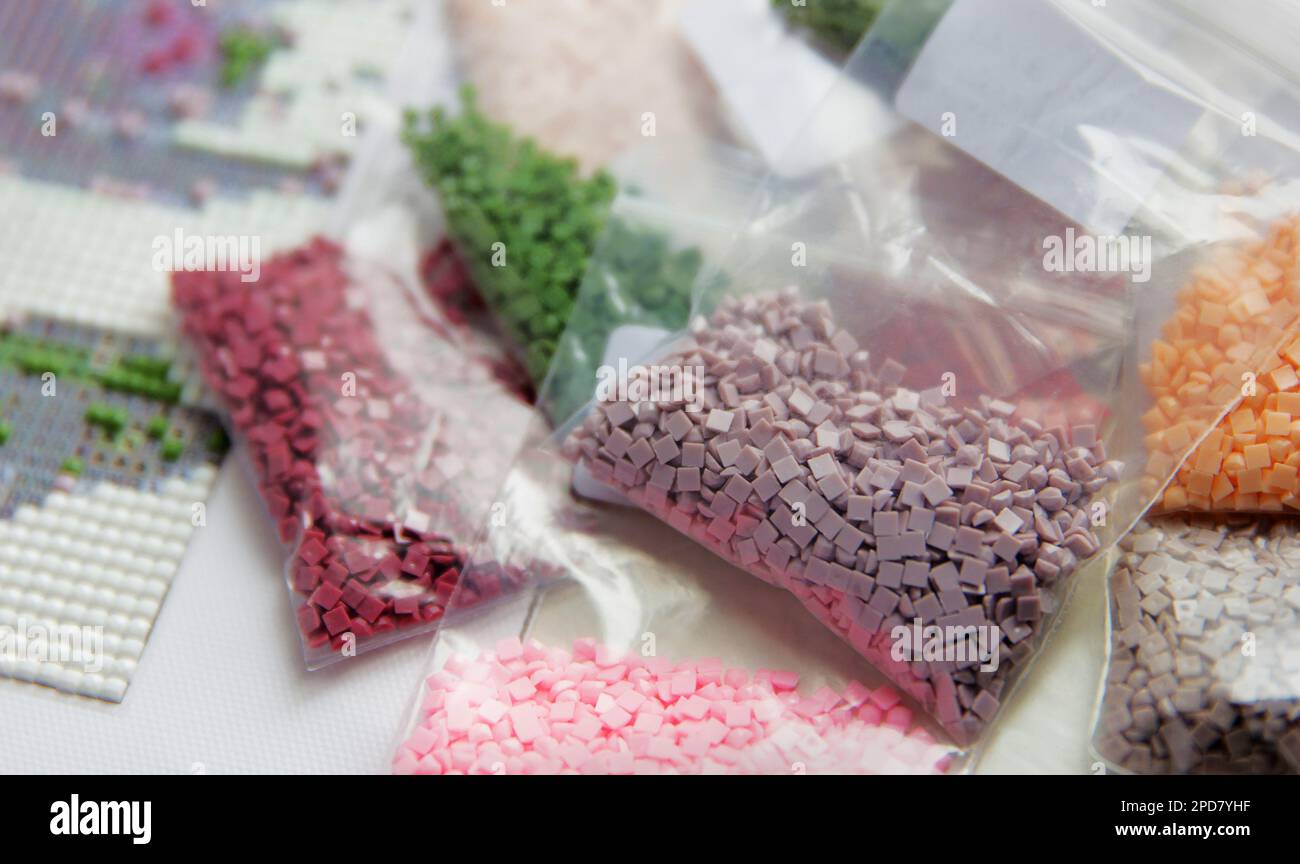 Multicolored beauty diamond strases for handmade process of creation of ...