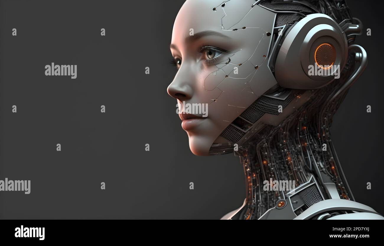 Cyborg portrait hi-res stock photography and images - Alamy