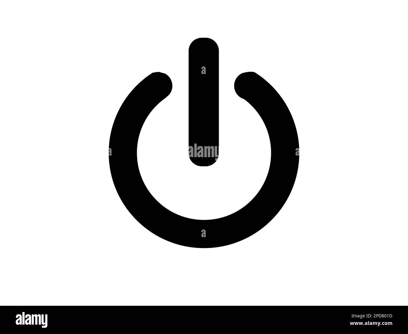 Start button icon. On/off icon. Power button icon Stock Photo - Alamy