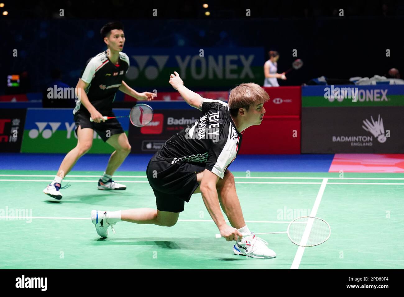 Malaysia's Teo Ee Yi (right) and Ong Yew Sin in action against Taipei's ...