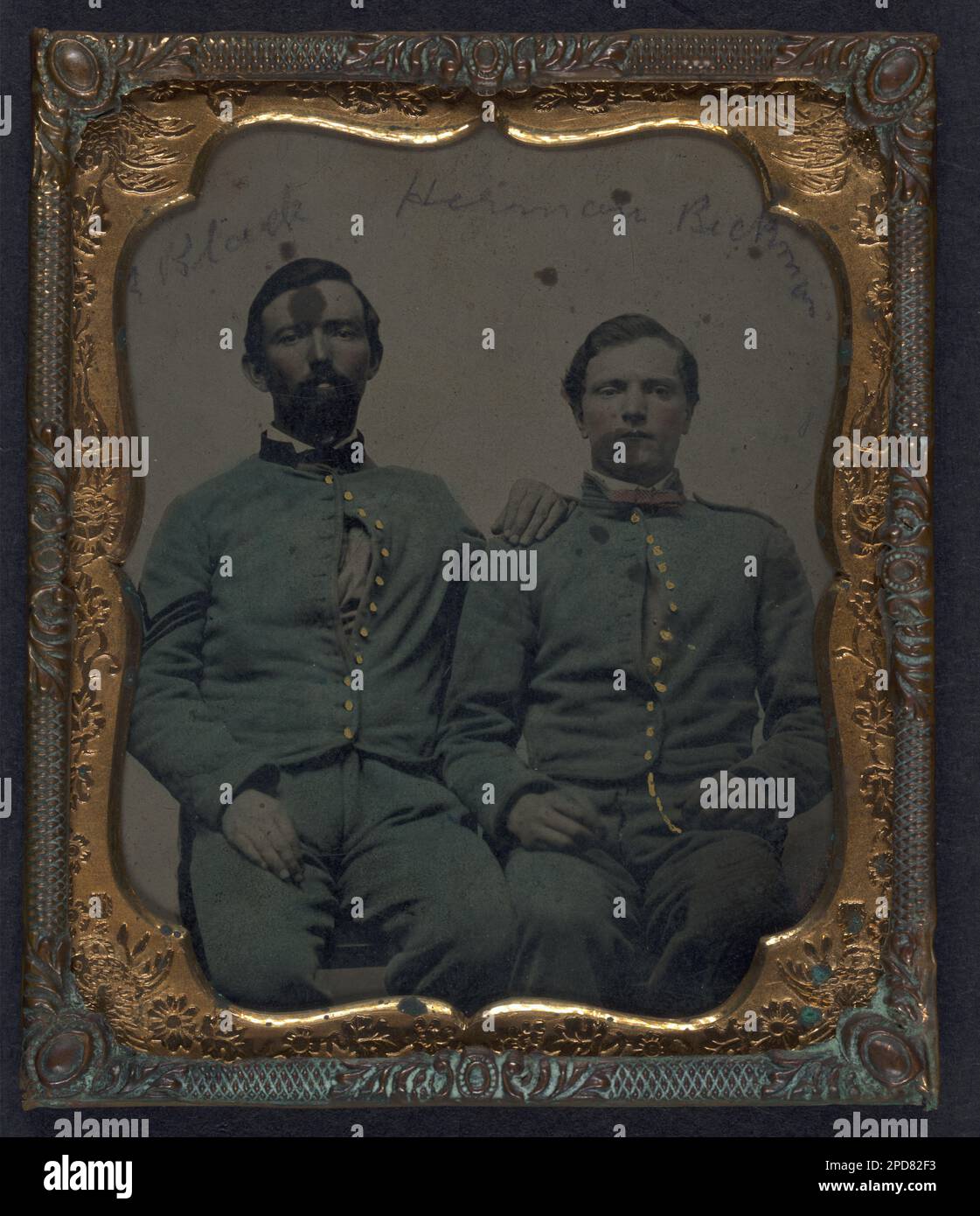 Sergeant Robert Black and Private Herman Beckman of Company F, 8th ...