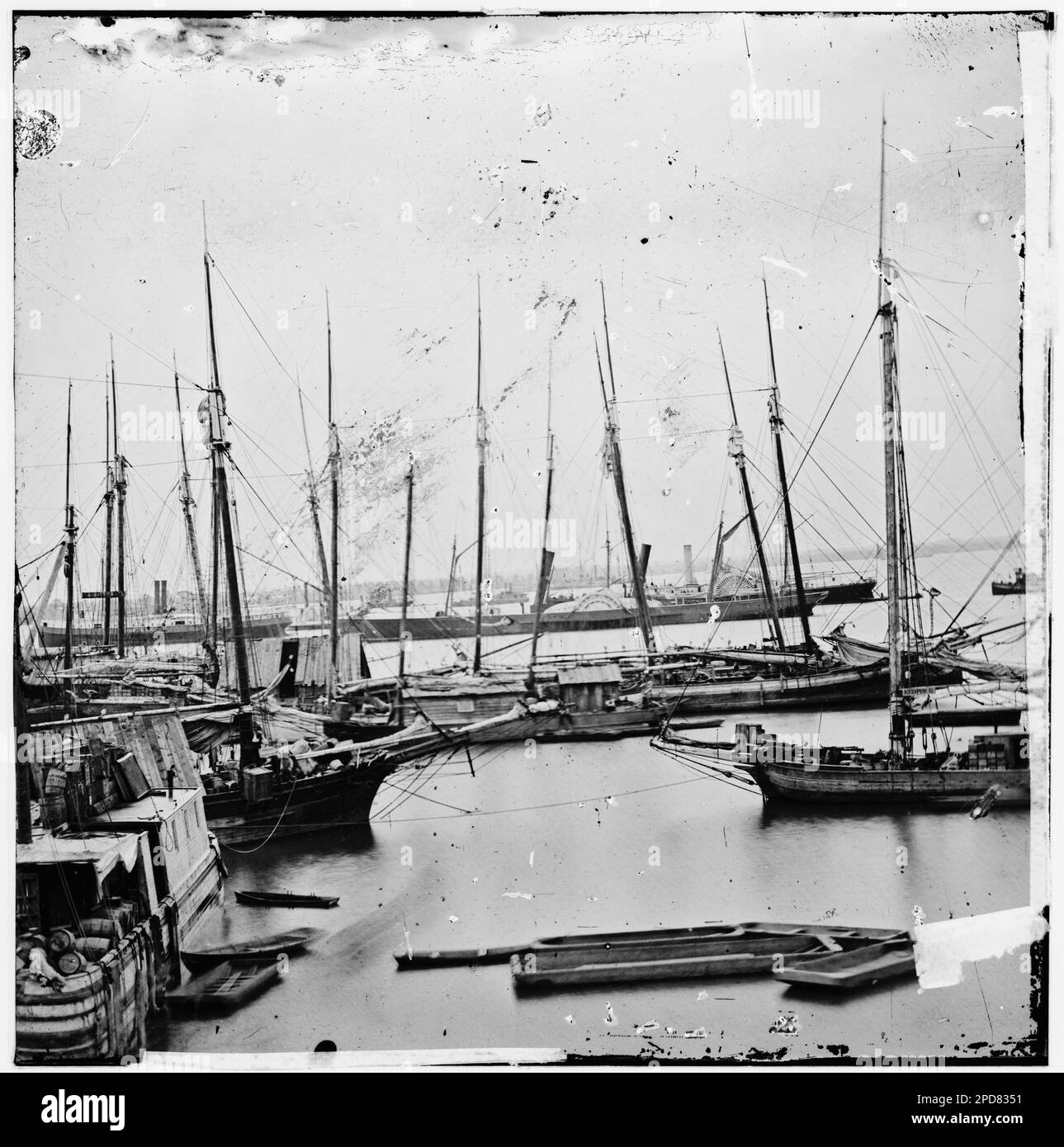 City Point, Virginia. View of transports. Civil war photographs, 1861 ...