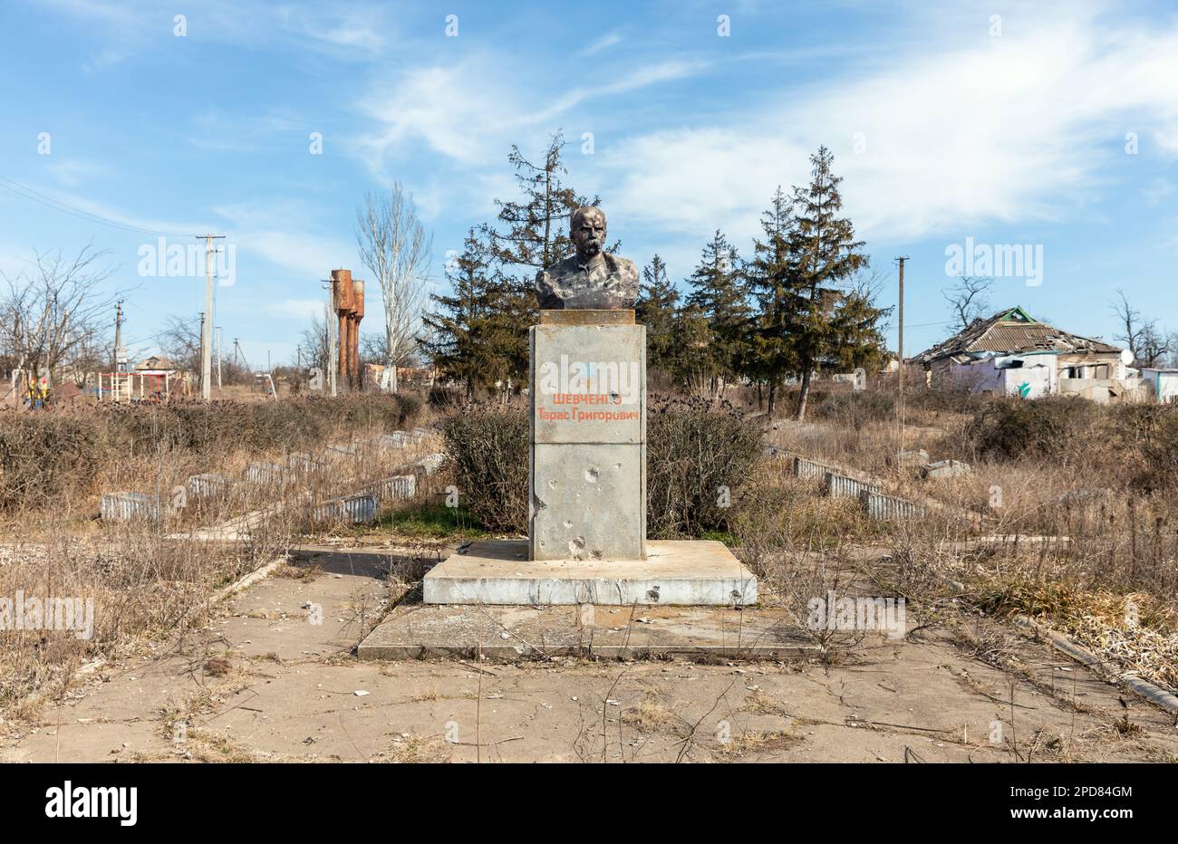 Kherson, Ukraine. 09th Mar, 2023. General view of the monument to ...