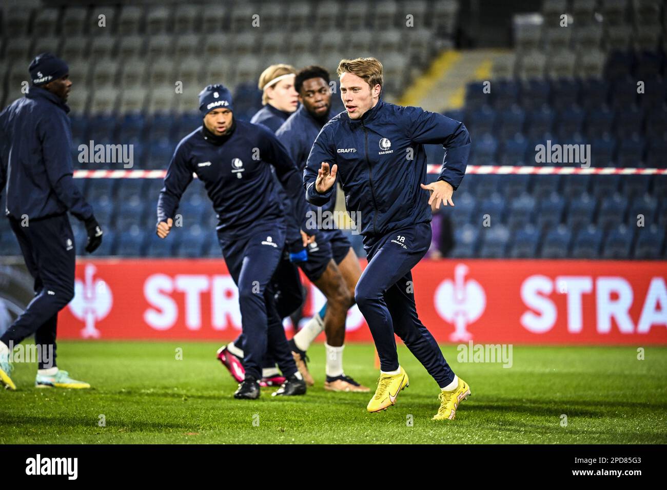 Istanbul, Turkey. 14/02/2023, Gent's Matisse Samoise pictured during a ...