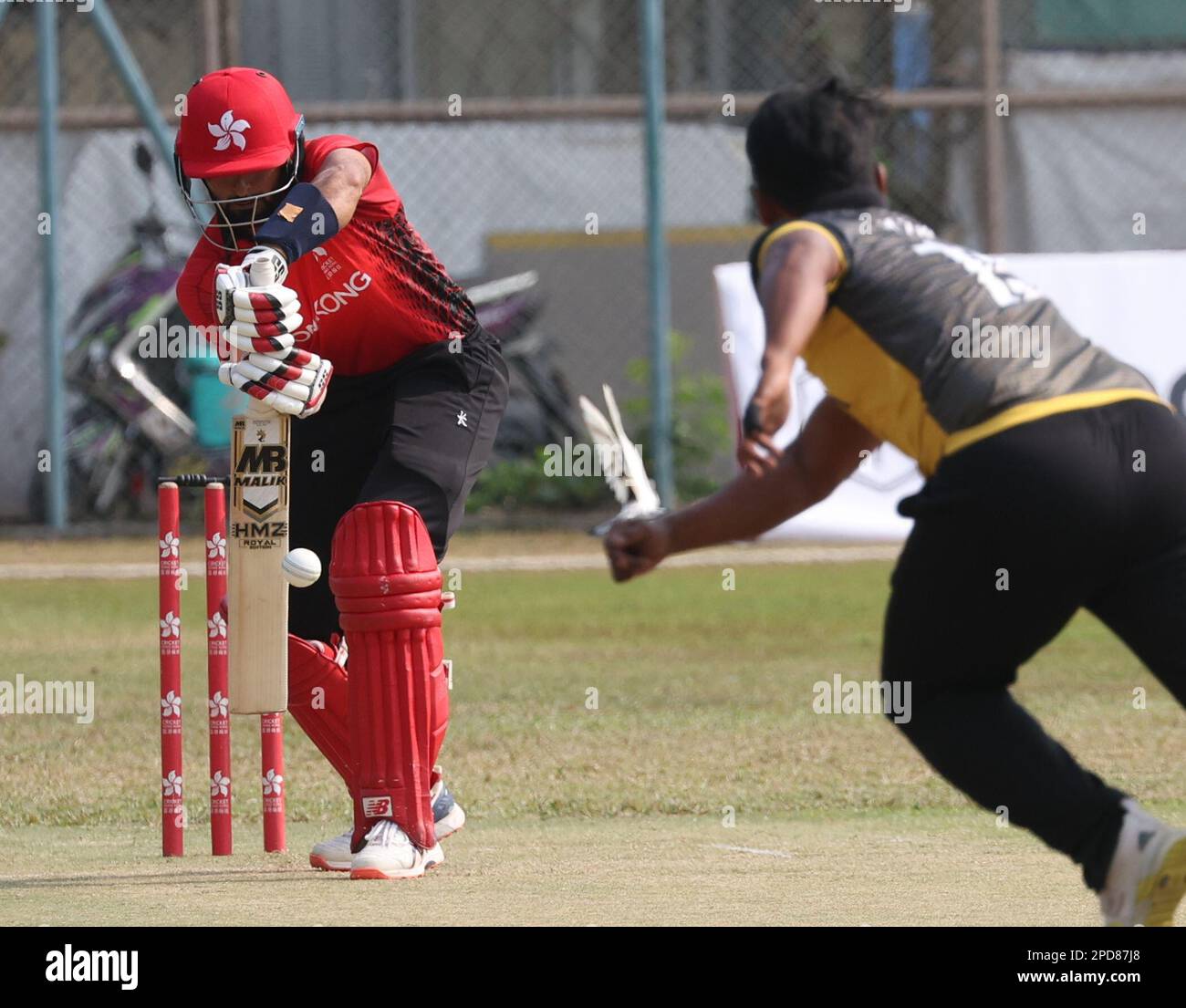 Hong KongHHs captain Nizakat Khan plays a shot during the APC Group ...
