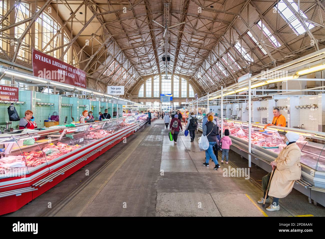 Meat sold at the old market hi-res stock photography and images - Alamy