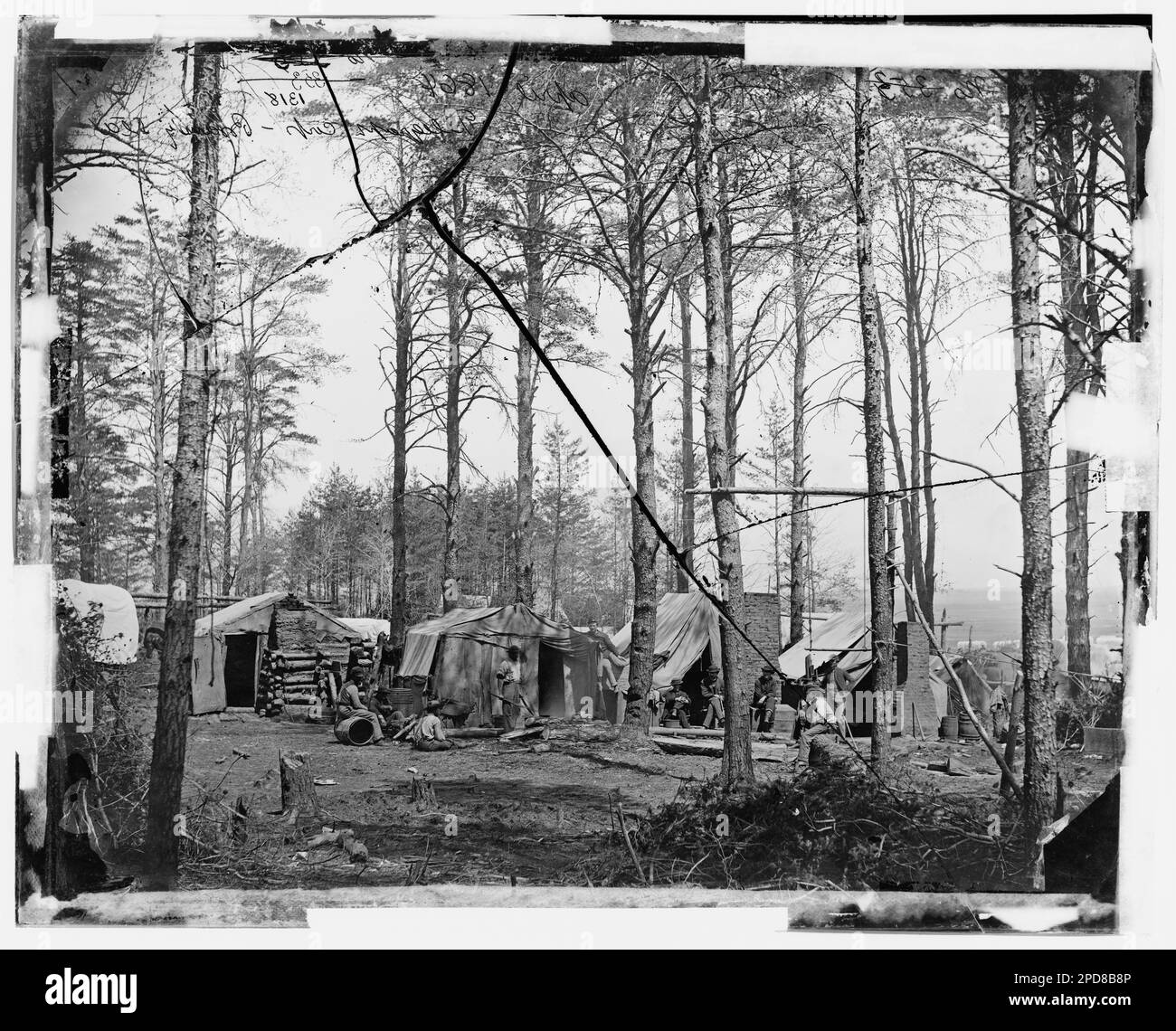 Brandy Station, Virginia. Telegraph Corps camp. Civil war photographs ...
