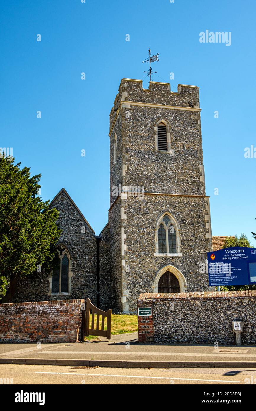 St Bartholomews Church, Sheppey Way, Bobbing, Kent, England Stock Photo ...