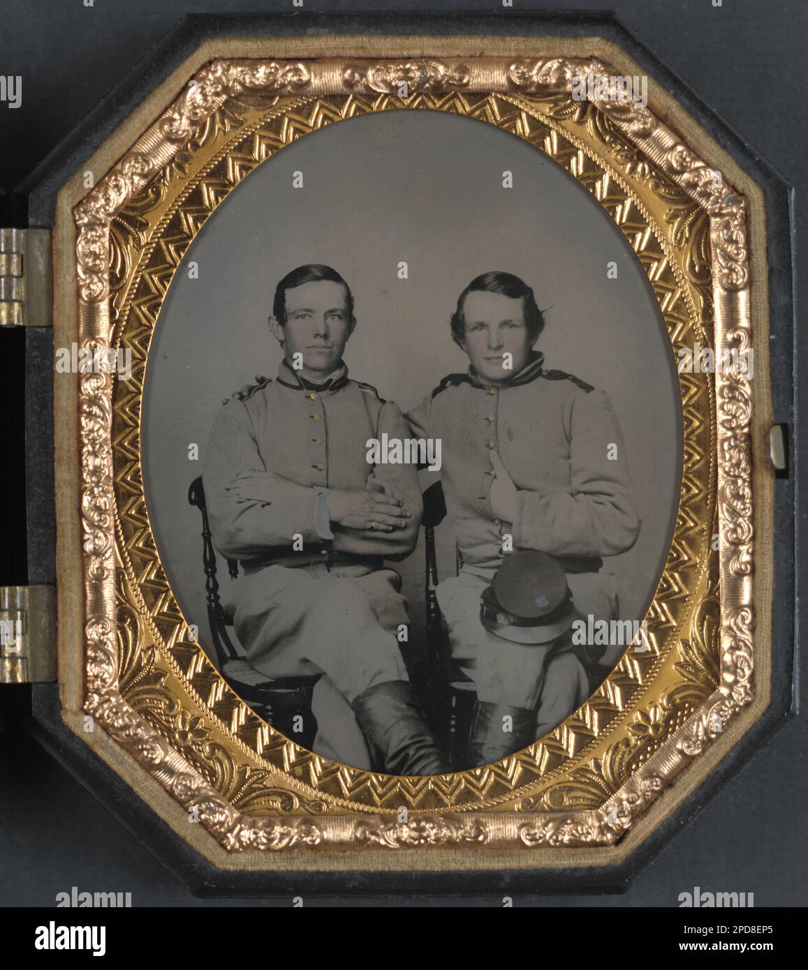 Private Reggie T. Wingfield and Private Hamden T. Flay in Confederate ...