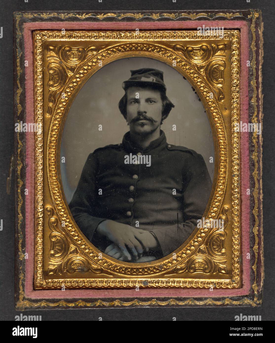 Unidentified soldier in Union uniform and forage cap. United States ...