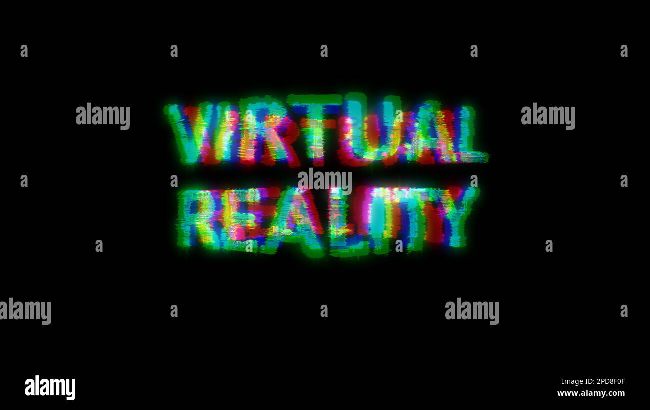 Cybernetical Text Virtual Reality With Massive Chromatic Aberrations