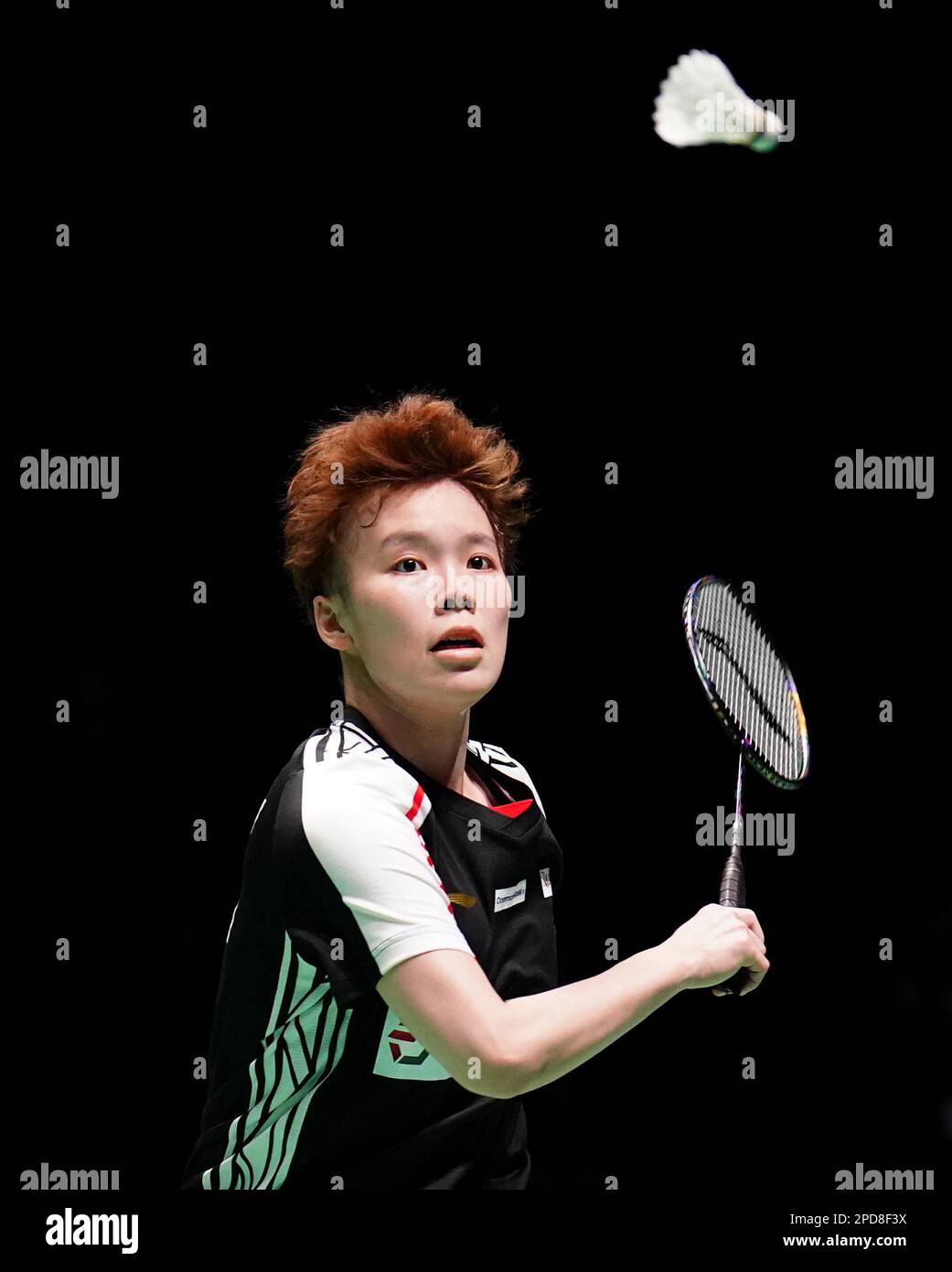 Malaysia's Goh Jin Wei in action against Germany's Li Yvonne (not ...