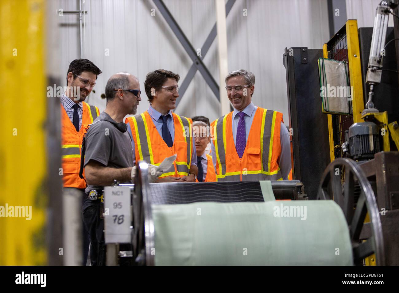 Prime Minister Justin Trudeau and Nova Scotia Premier Tim Houston tour ...