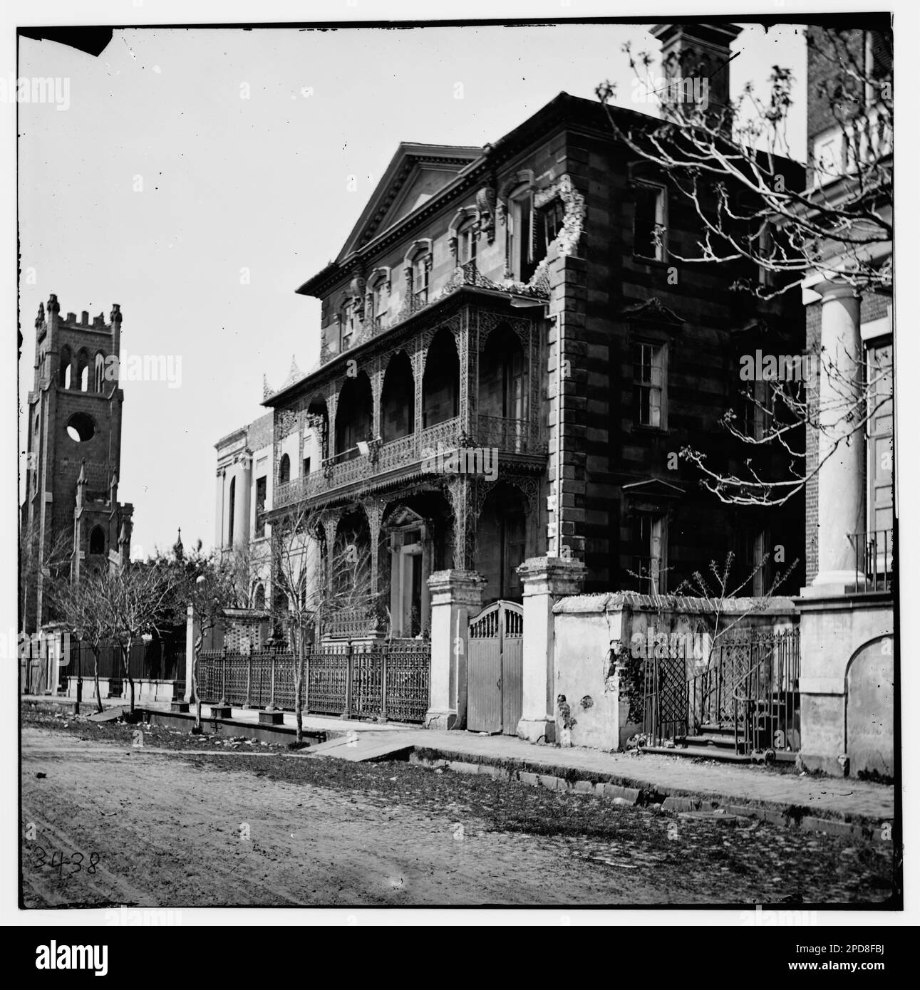 Charleston, South Carolina. Roman Catholic Cathedral, burnt by the ...
