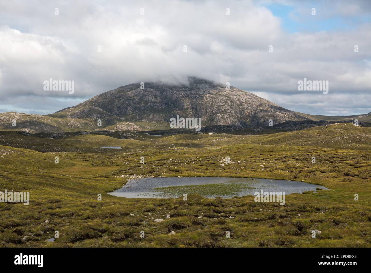 Lochan in the Scottish Highlands, Brinneabhal, Lewis, Isle of Lewis ...
