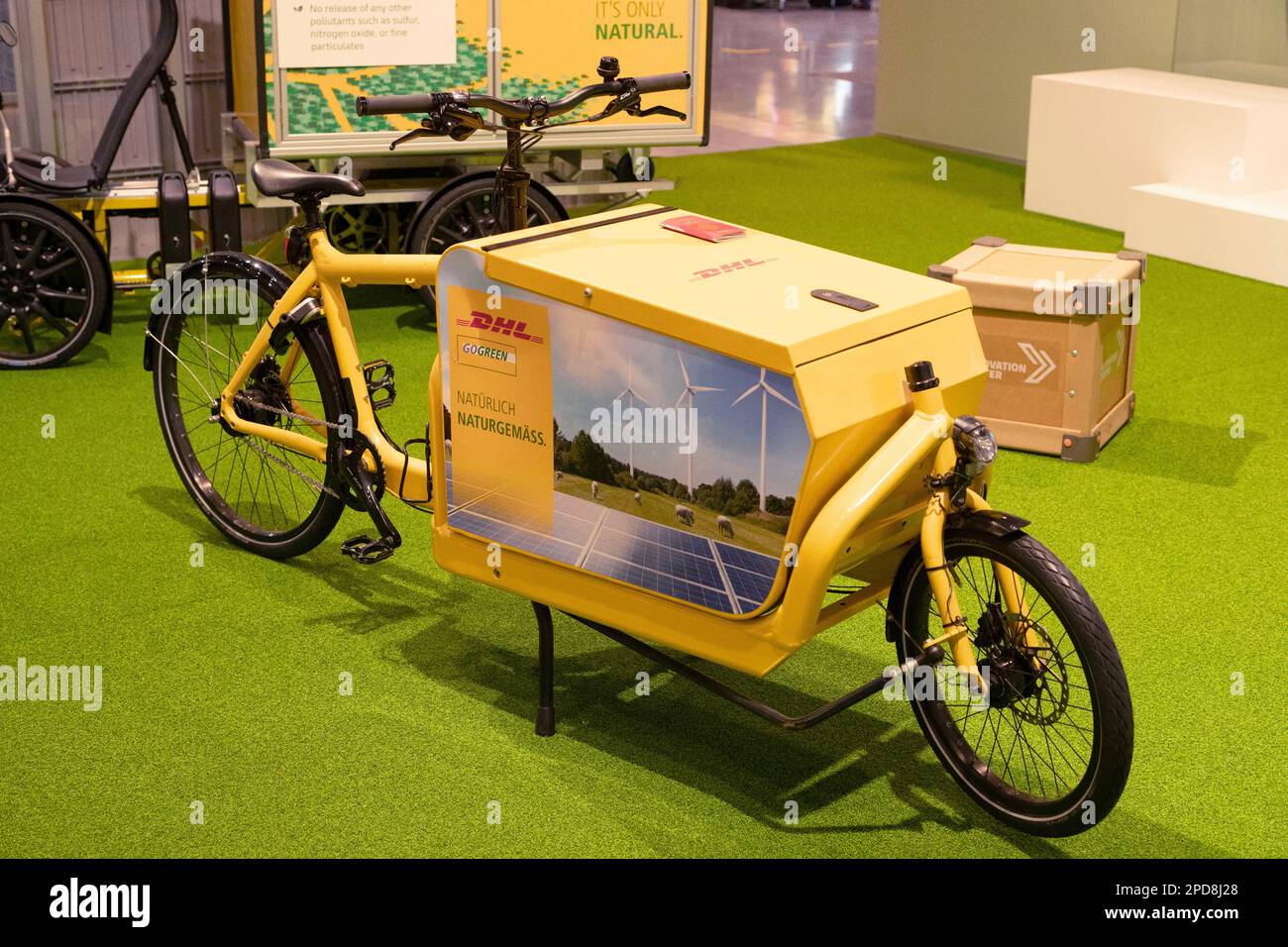 Cargo bike, postman, postman, electric bike, e-bike, feature, symbolic ...
