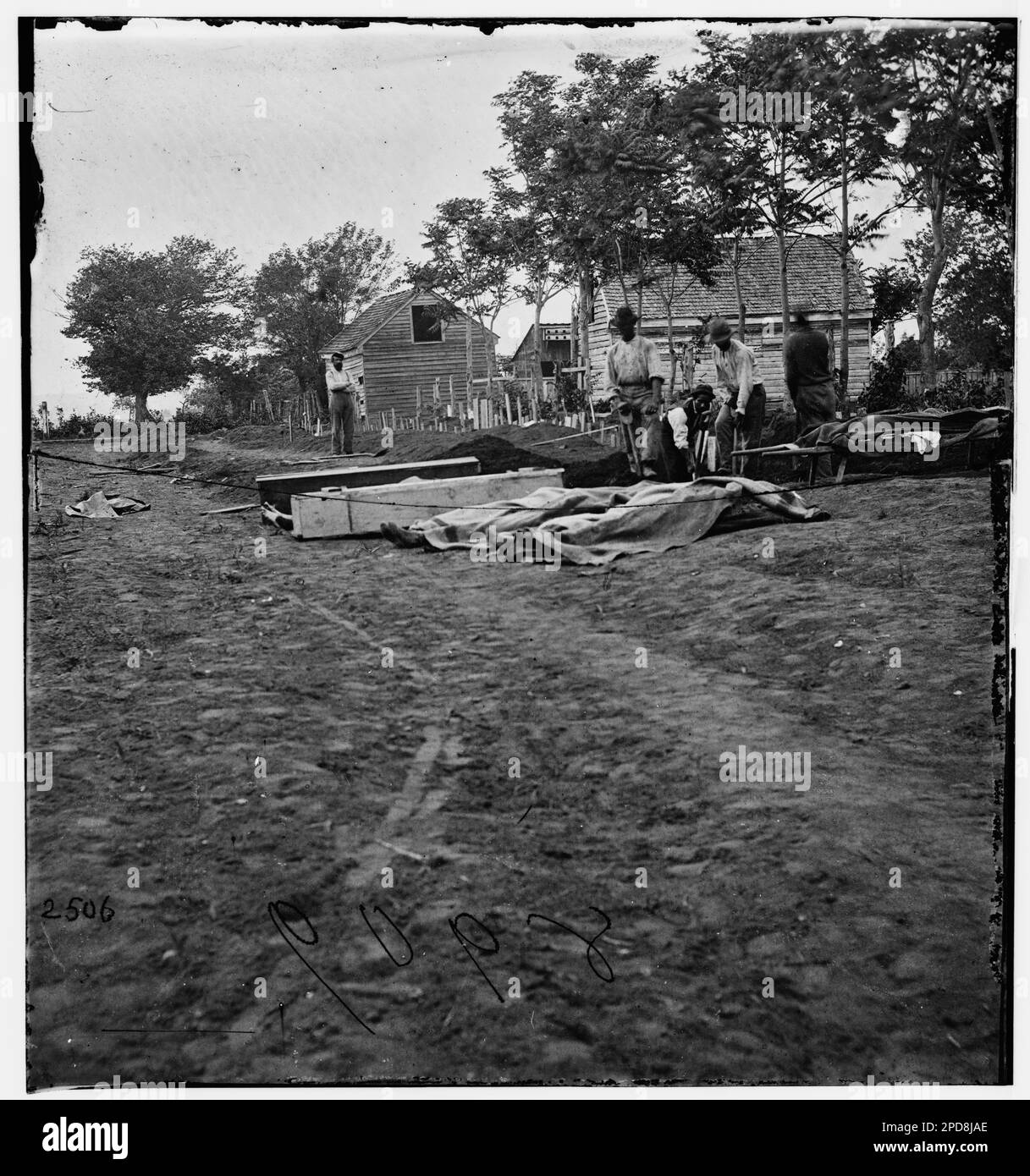 Fredericksburg, Virginia. Burial of Federal dead. Civil war photographs ...