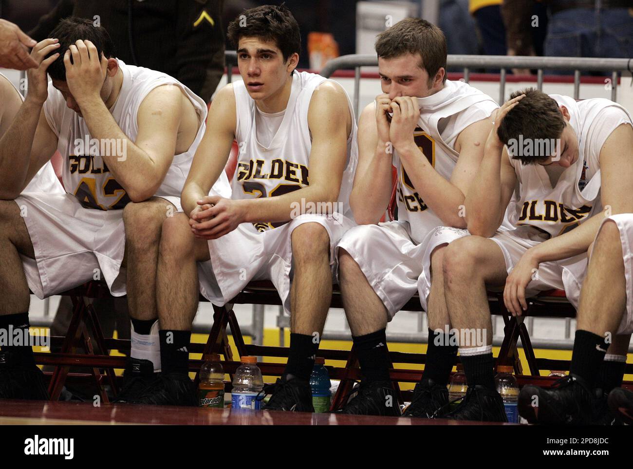 Bishop Hannan teammates from left, Brian Seimion, Nico Fricchione ...