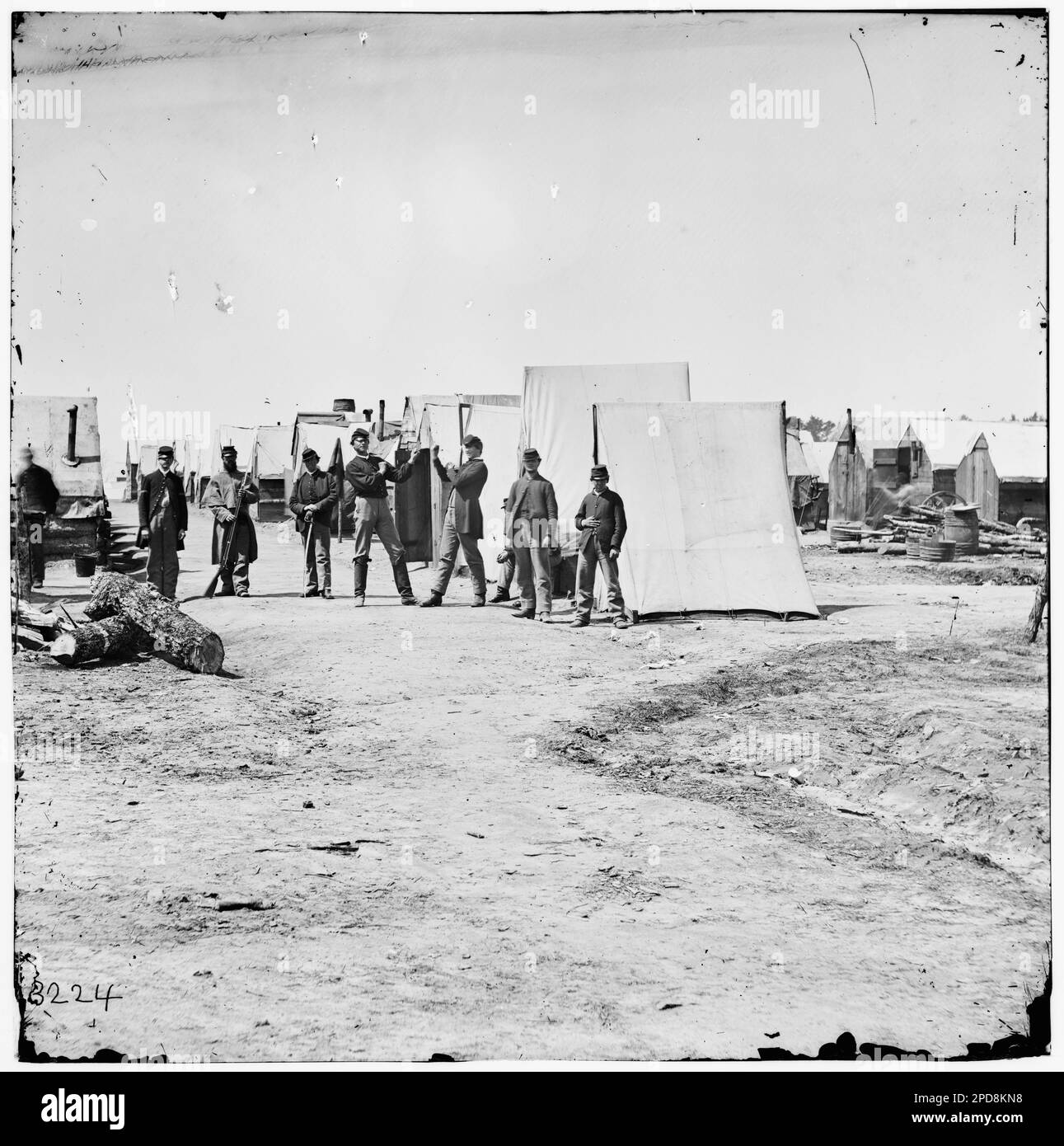 Petersburg, Virginia. Federal camp. Soldiers boxing. Civil war ...
