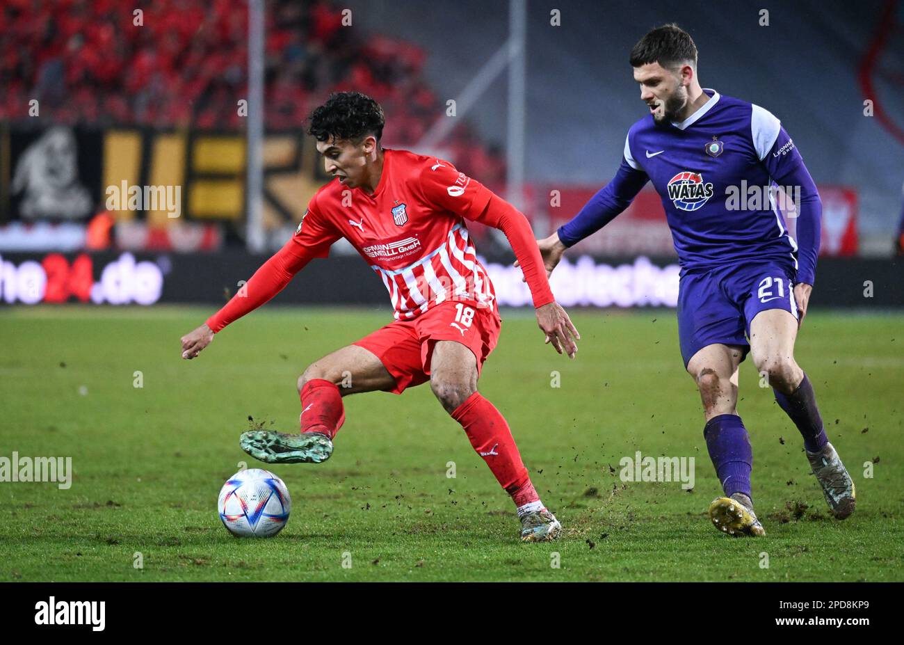 Zwickau, Germany. 14th Mar, 2023. Soccer: 3rd league, FSV Zwickau - FC ...