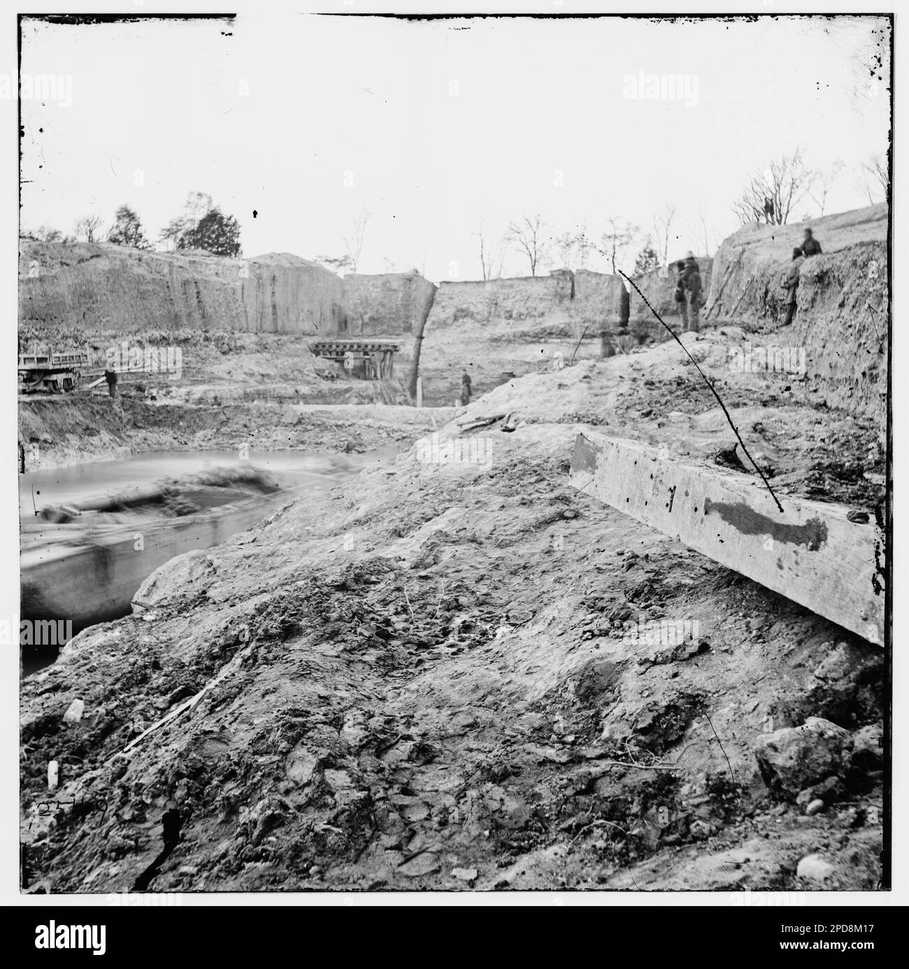 Dutch Gap, Virginia. View of Dutch Gap canal. Civil war photographs ...