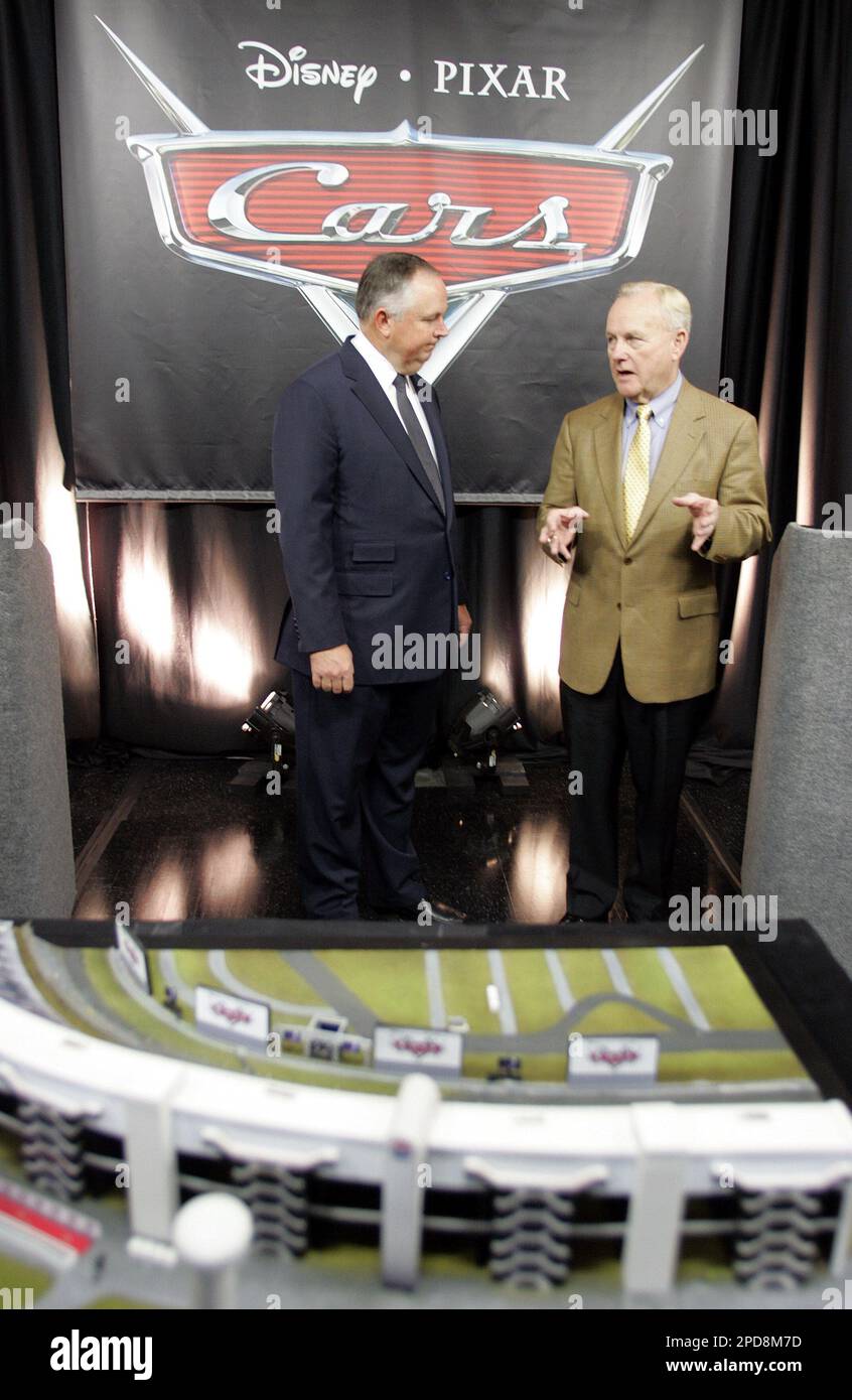 Dick Cook, chairman of Walt Disney Studios, left, and H.A. "Humpy ...