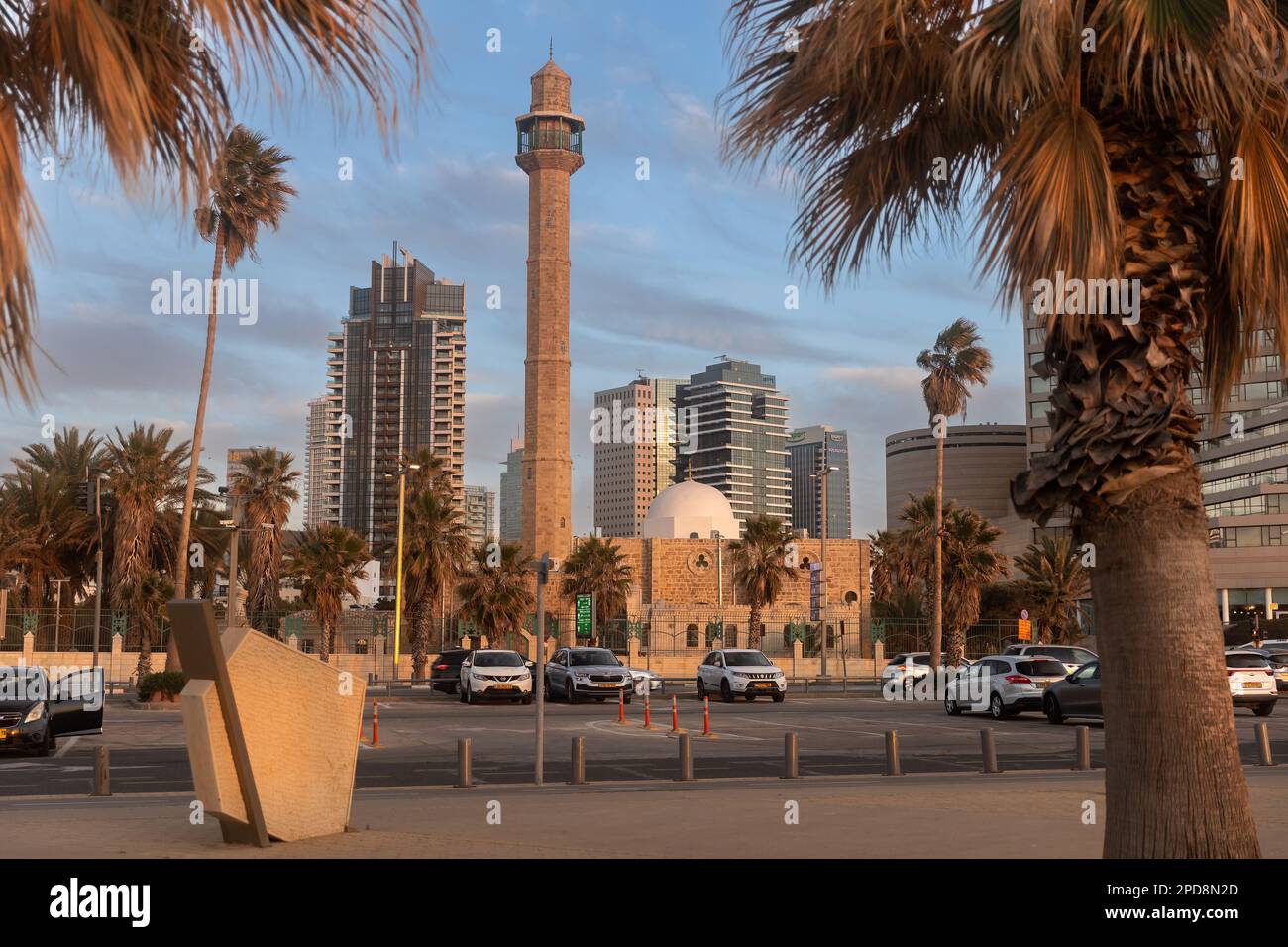 Tel Aviv Israel - 07 March 2023, The Hassan Bek Mosque, also known as ...