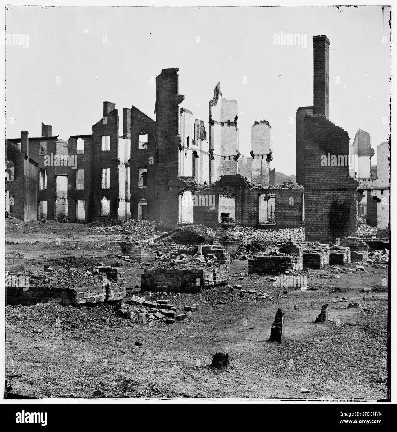Richmond, Virginia. Ruined buildings in the burnt district. Civil war ... Richmond, Virginia. Ruined buildings in the burnt district. Civil war ...