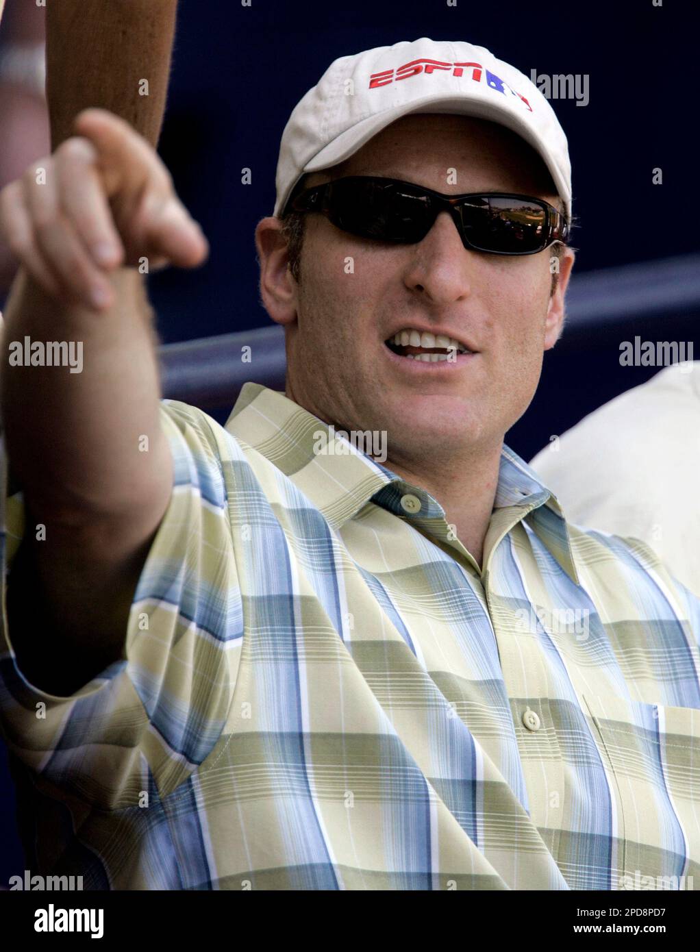 Cleveland Indians general manager Mark Shapiro waits for the game ...