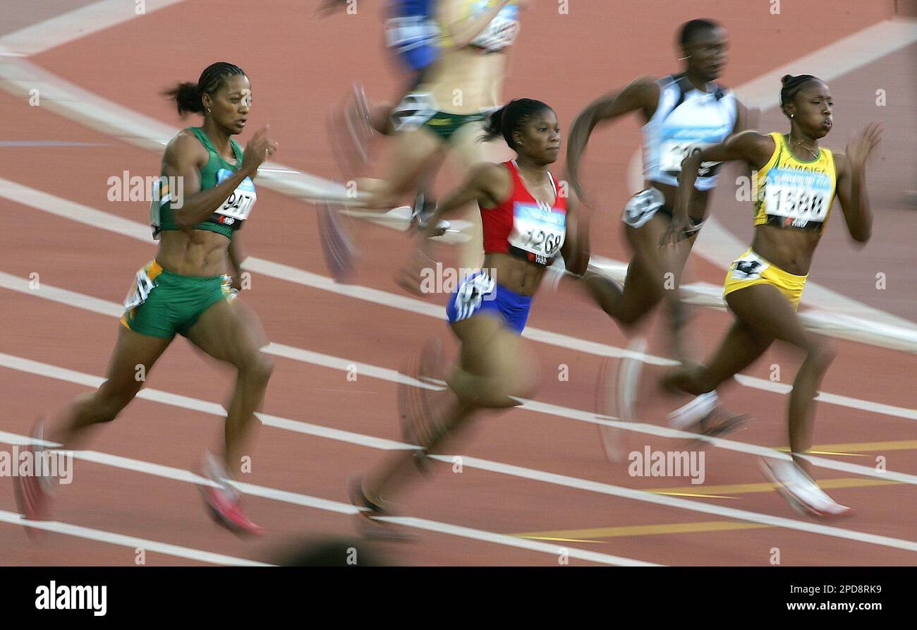 From left: South Africa's Geraldine Pillay, Cydonie Mothersill of the ...