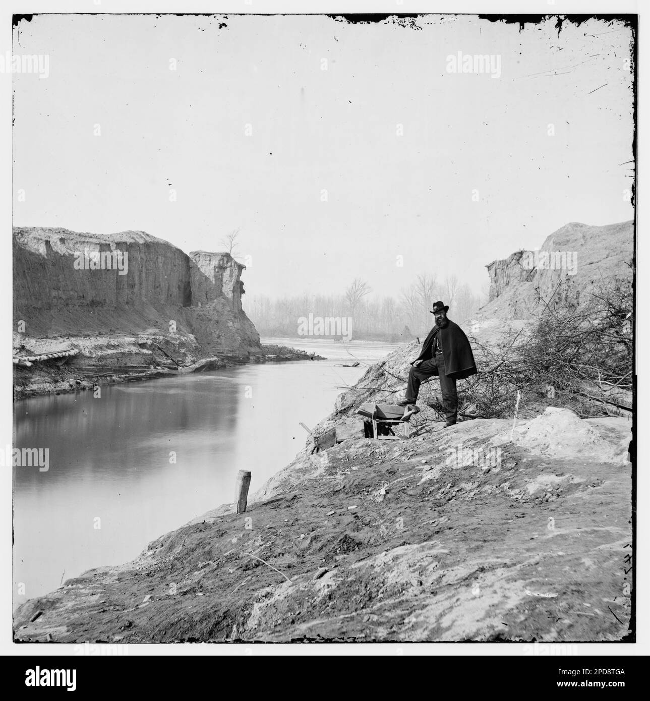 Dutch Gap, Virginia. View of completed canal. Civil war photographs ...