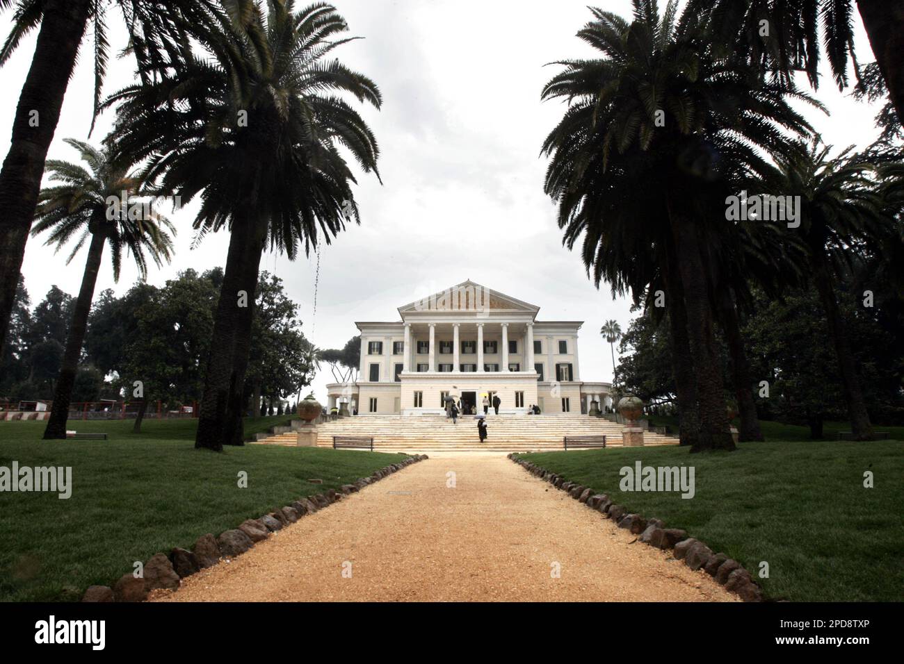 A view of Villa Torlonia, the Italian dictator Benito Mussolini's ...