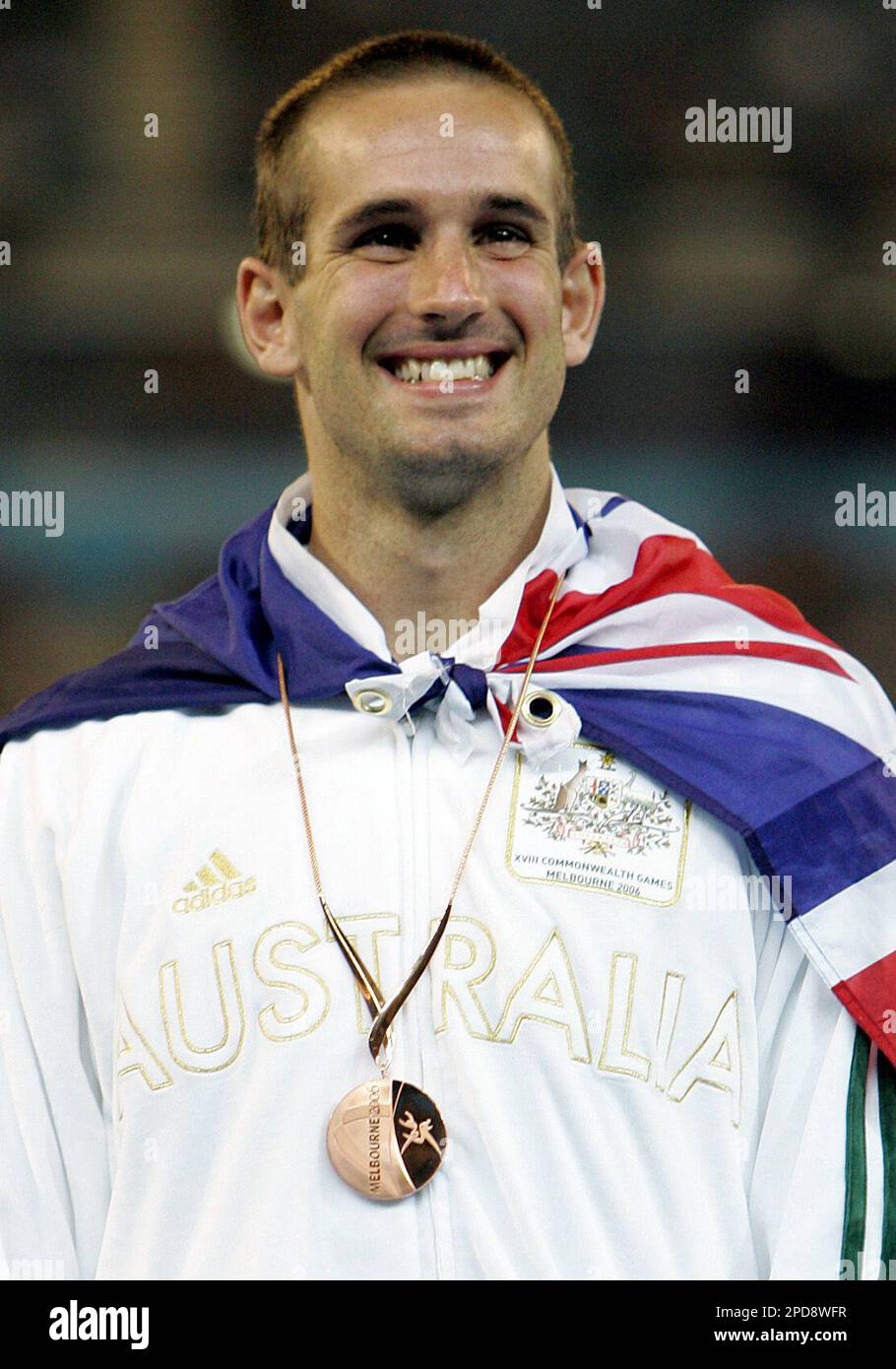 Australia's Jason Dudley, who took the bronze, during the medal ...