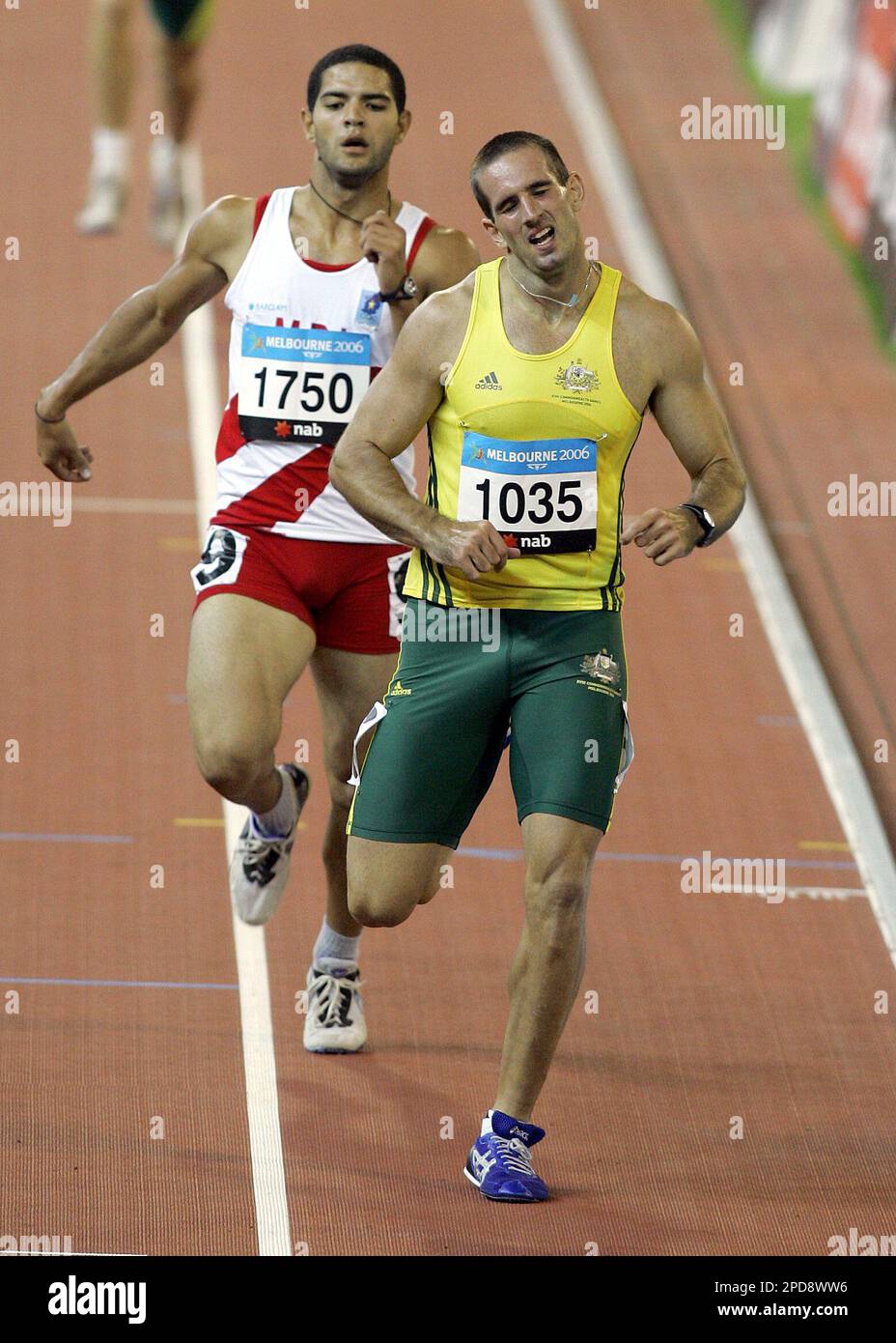 Australia's Jason Dudley, who took the bronze, realises he has lost the ...