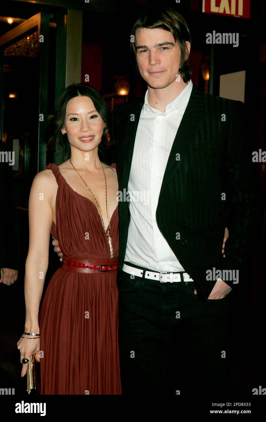Lucy Liu and Josh Hartnett arrive to the premiere of their new movie ...