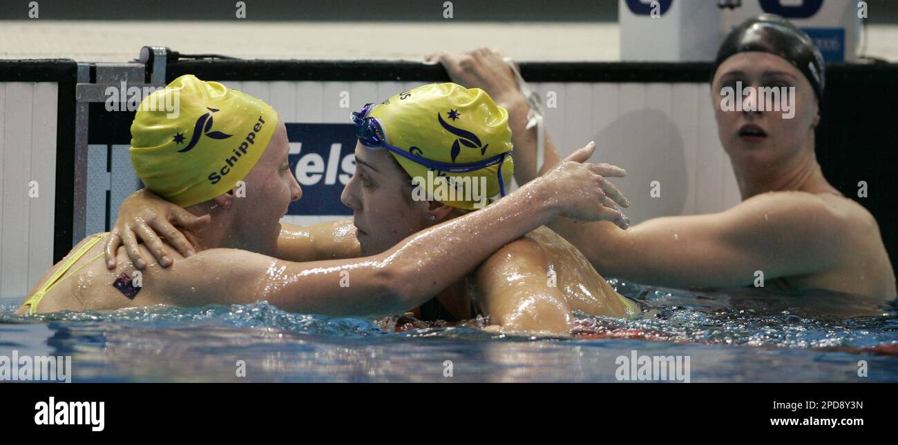 Australia's Jessicah Schipper, left, and her compatriot Felicity Galvez ...
