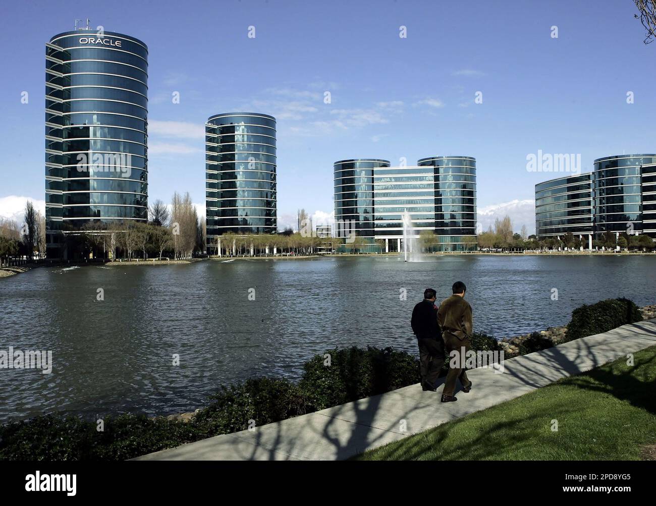 The Oracle campus is seen in Redwood Shores, Calif., on Friday, March ...