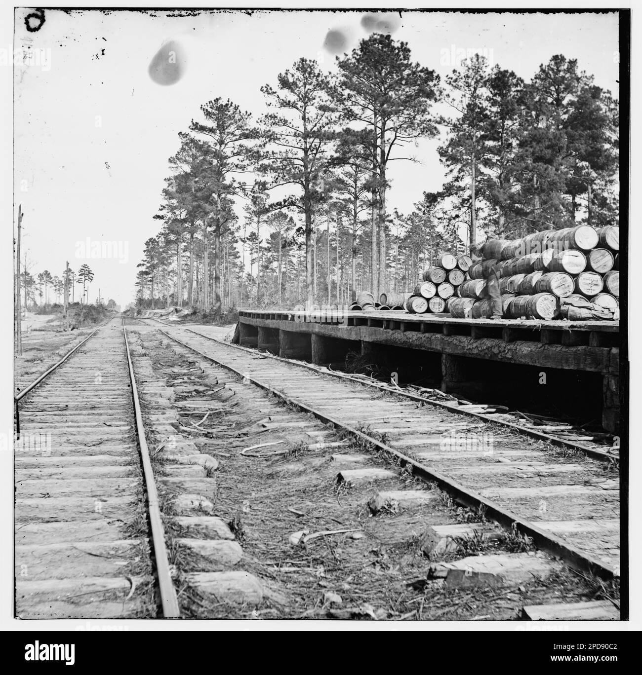Cedar Level Station, Virginia. Station on City Point Railroad. Civil ...