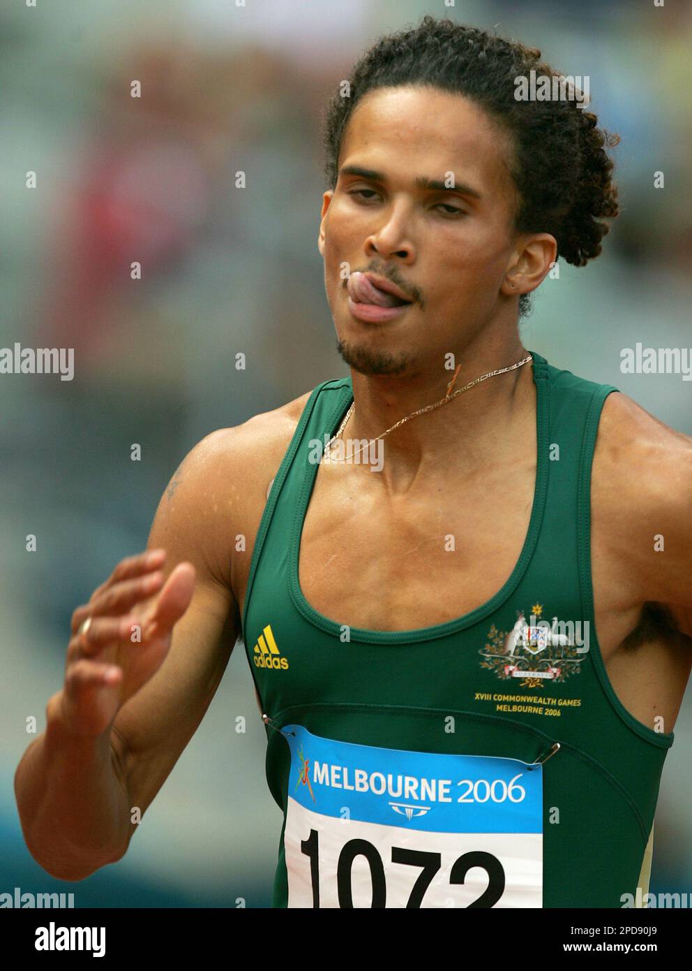 Australia's John Steffensen competes in a 1st round heat of the Men's ...
