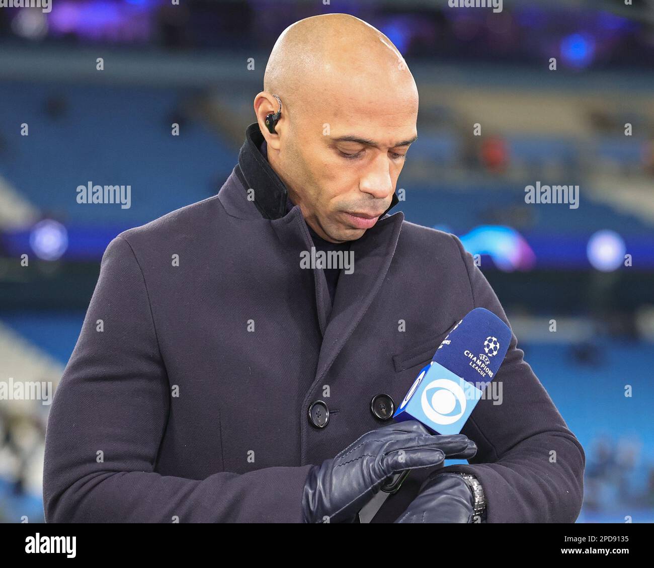 Manchester, UK. 14th Mar, 2023. Thierry Henry former Arsenal player now ...