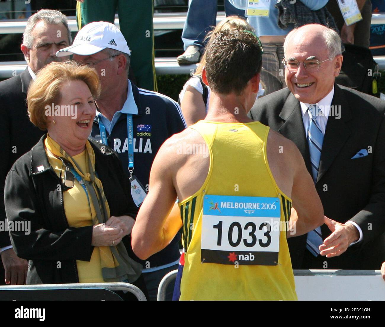 Australia's Prime Miniser John Howard, right, and his wife Janette ...