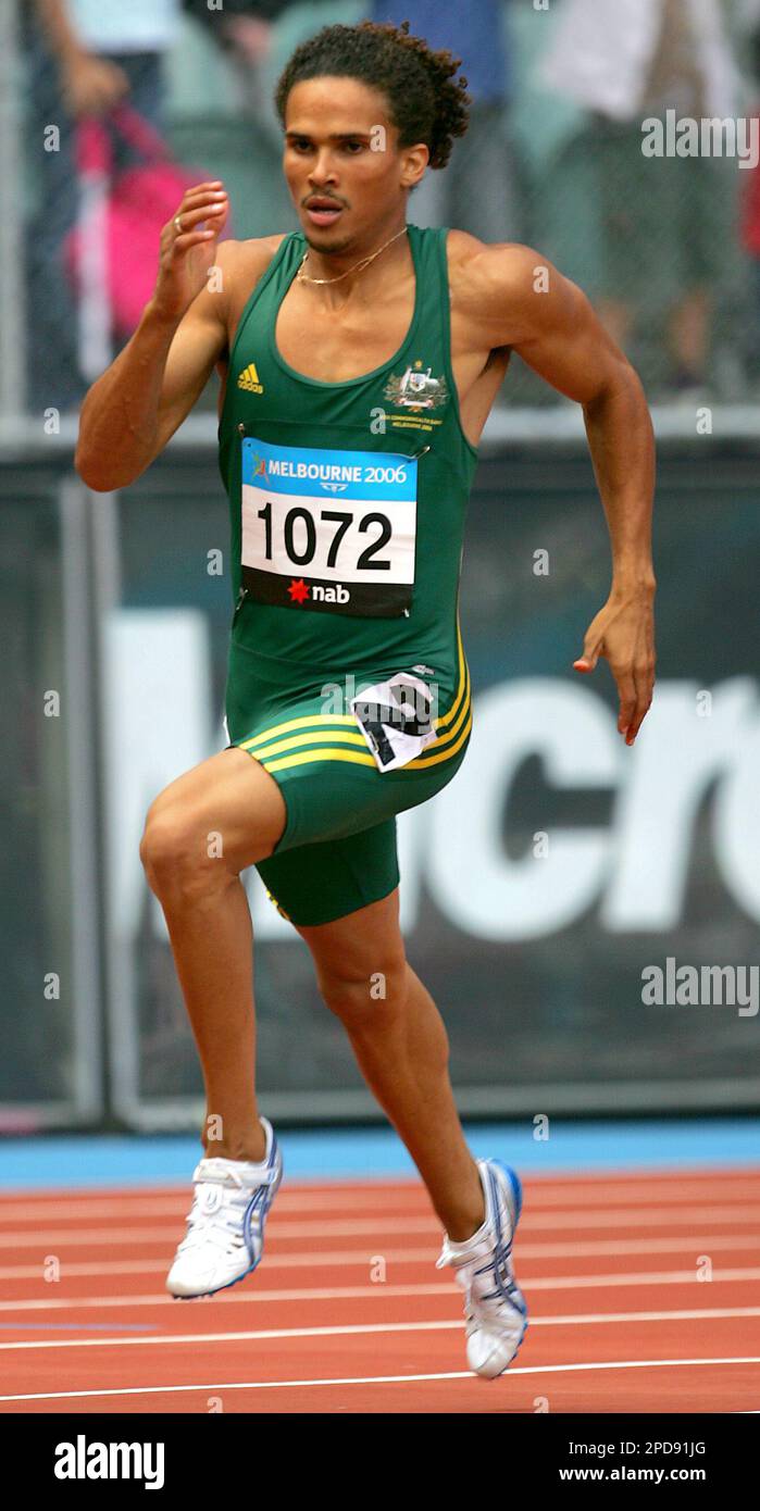 Australia's John Steffensen competes in a 1st round heat of the Men's ...