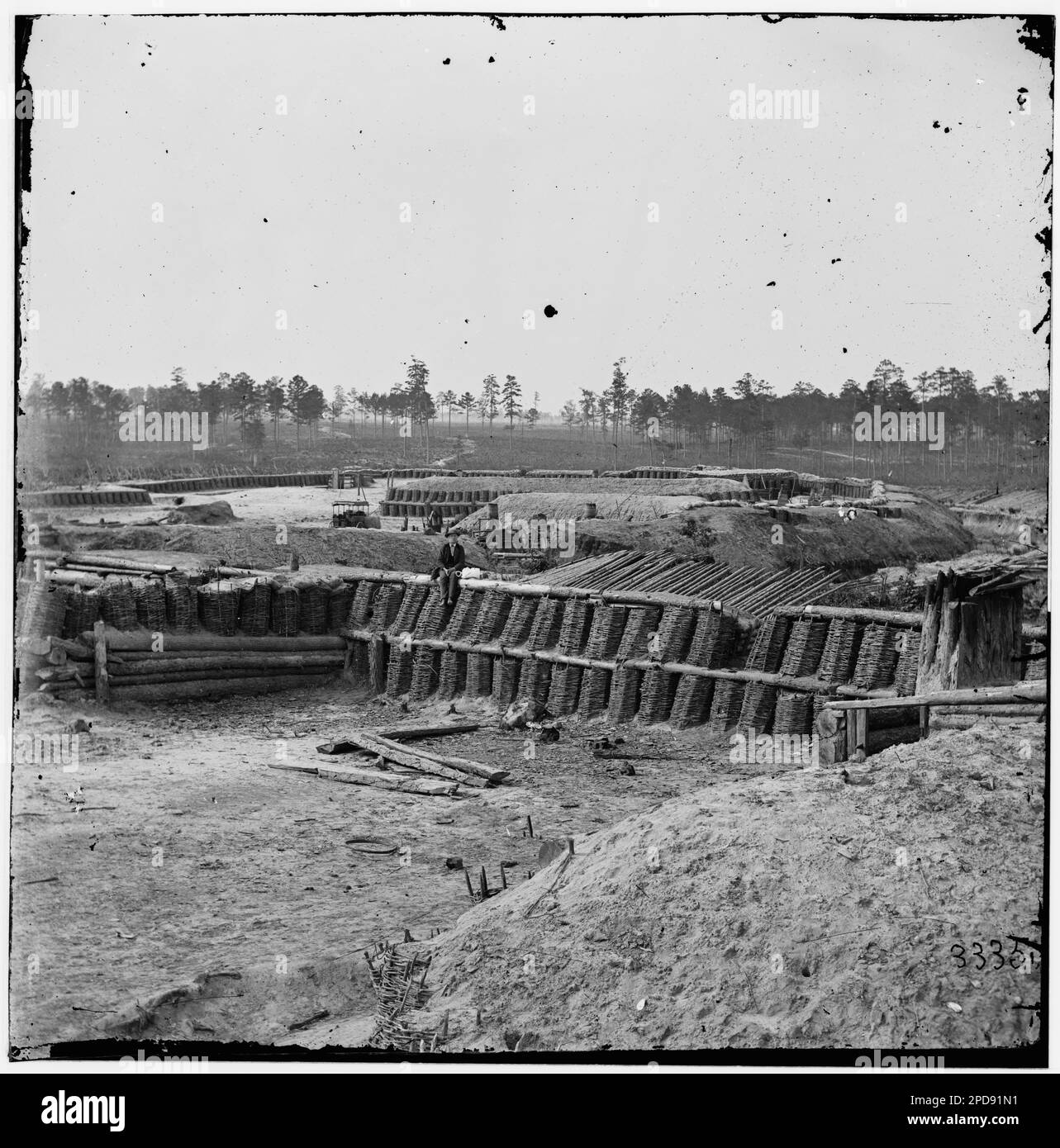 Petersburg, Virginia. Interior view of Fort Sedgwick. Civil war ...