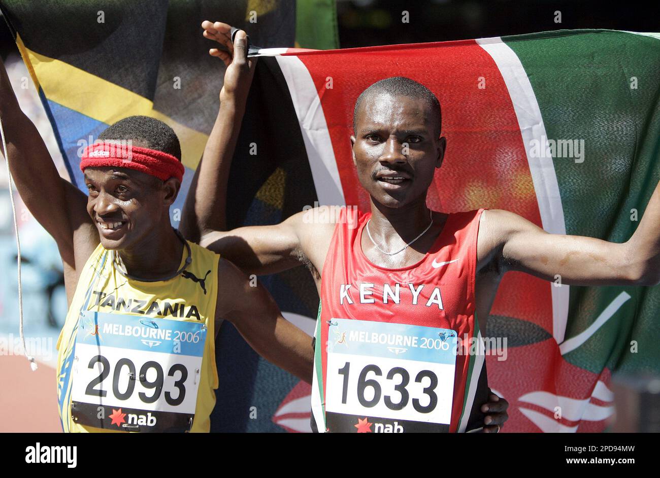 Tanzania's Samson Ramadhani Nyoni celebrates after winning the gold ...