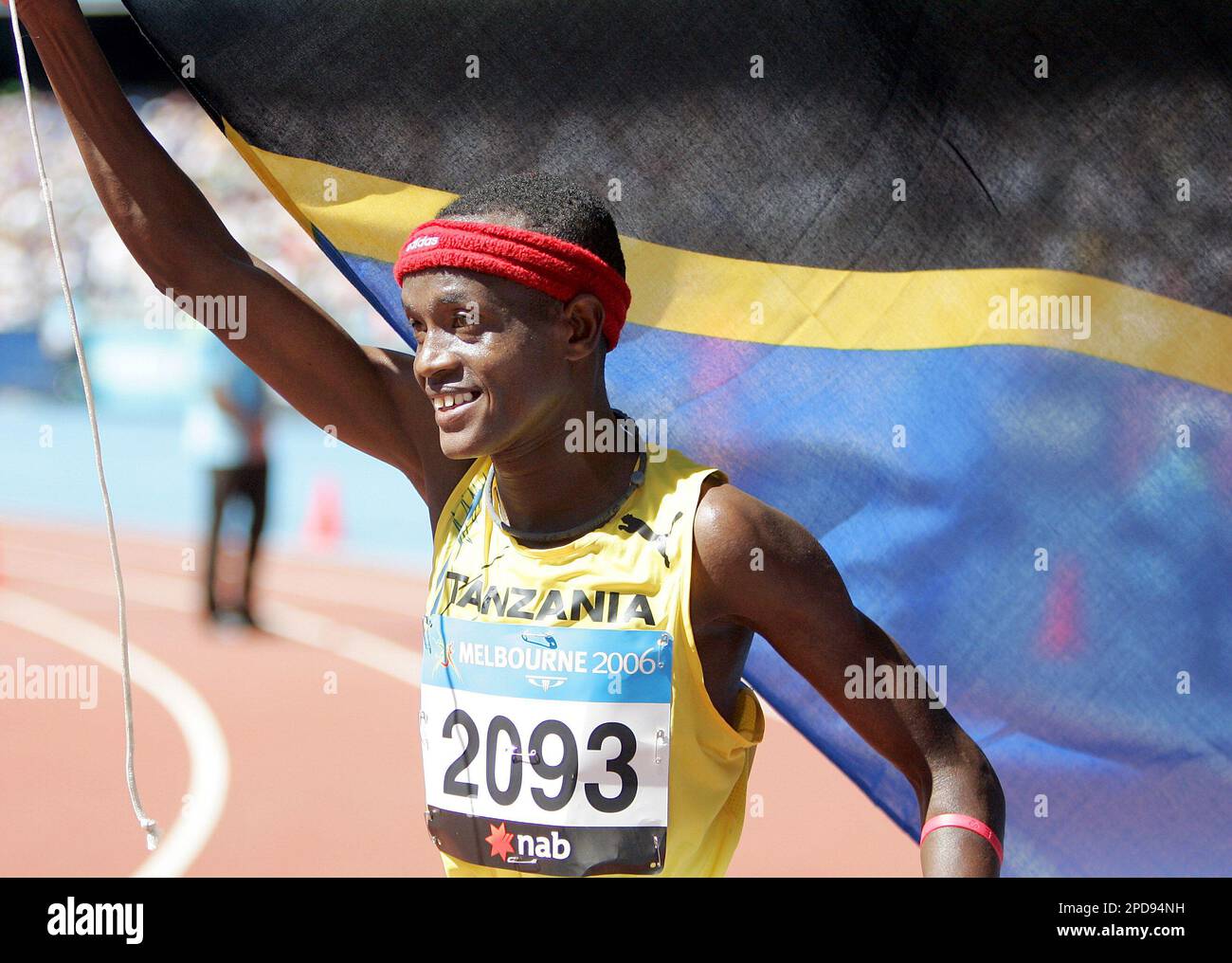 Tanzania's Samson Ramadhani Nyoni celebrates after winning the gold ...